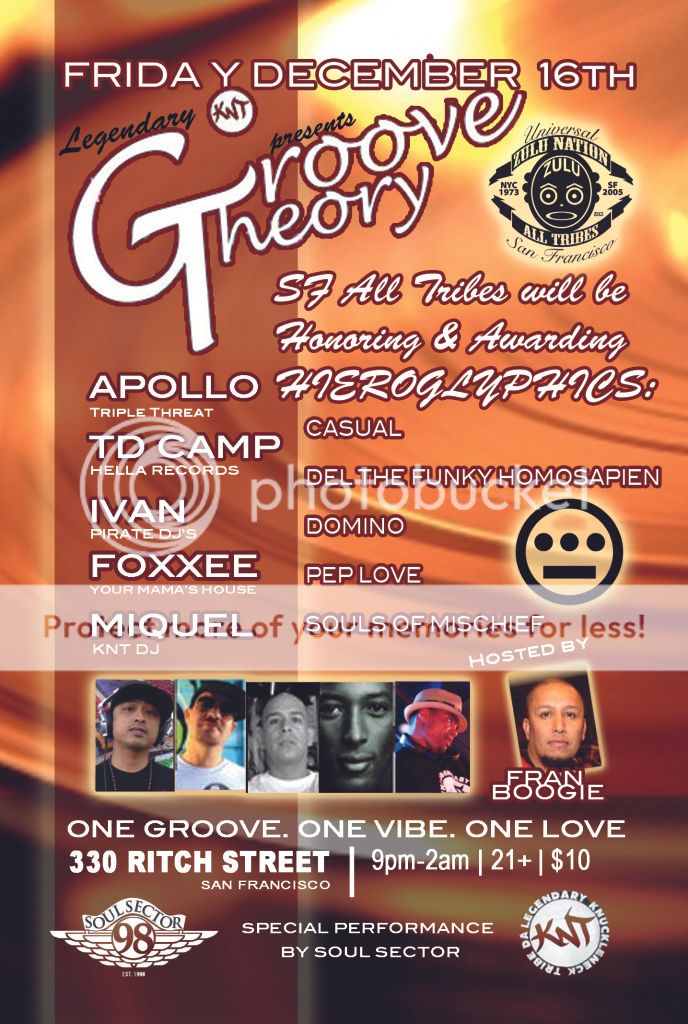 SF All Tribes Honor & Award Hieroglyphics at Groove Theory 330 Ritch ...