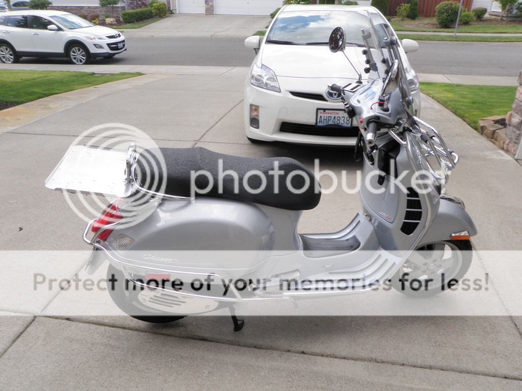 Modern Vespa : Rear rack platform for the Vespa GTS step-by-step walkthru